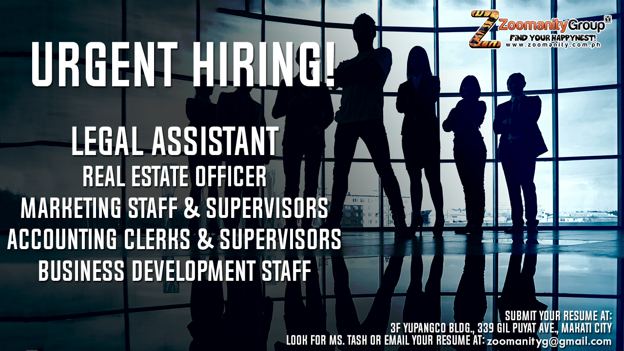 Urgent Hiring | Zoomanity Group